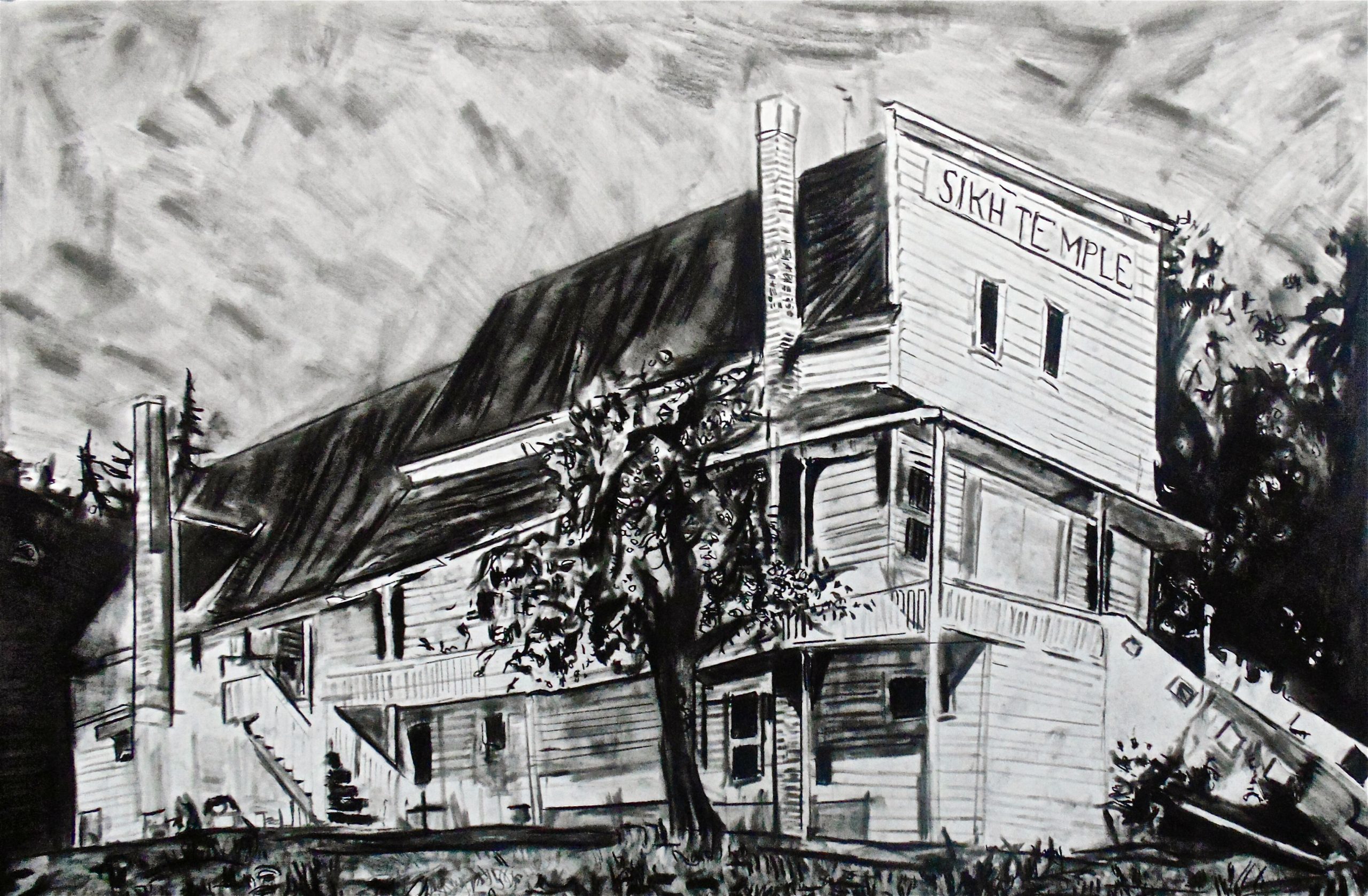 Sikhism Temple Drawing